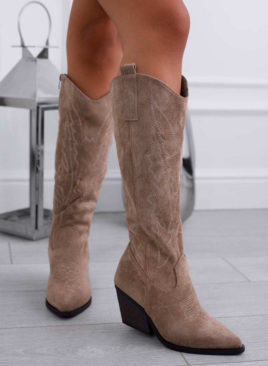 ADAM - Mud camperos boots with embroidery – Alexoo International